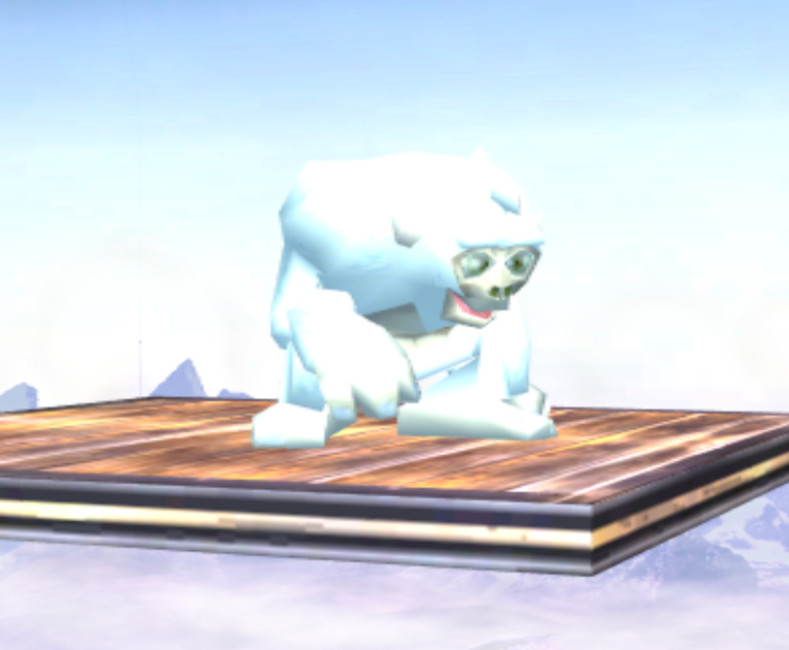 Baby Yeti (CTTR) Over Diddy Kong Mod for Super Smash Bros. Brawl ...