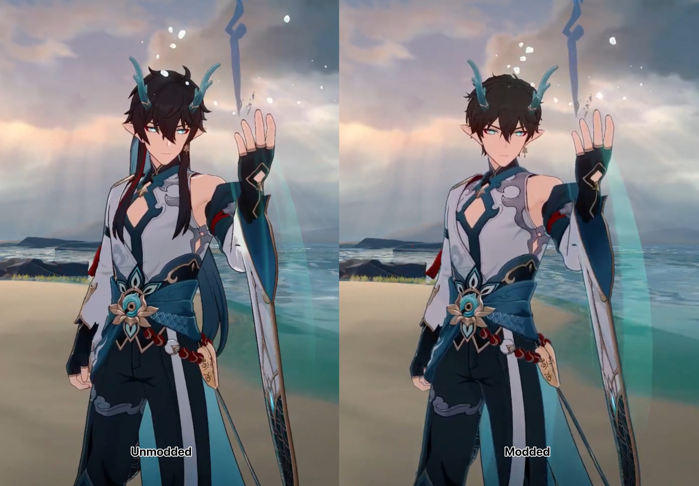 Dan heng IL w/ 4* hair Mod for Honkai Star Rail | HSR Mods