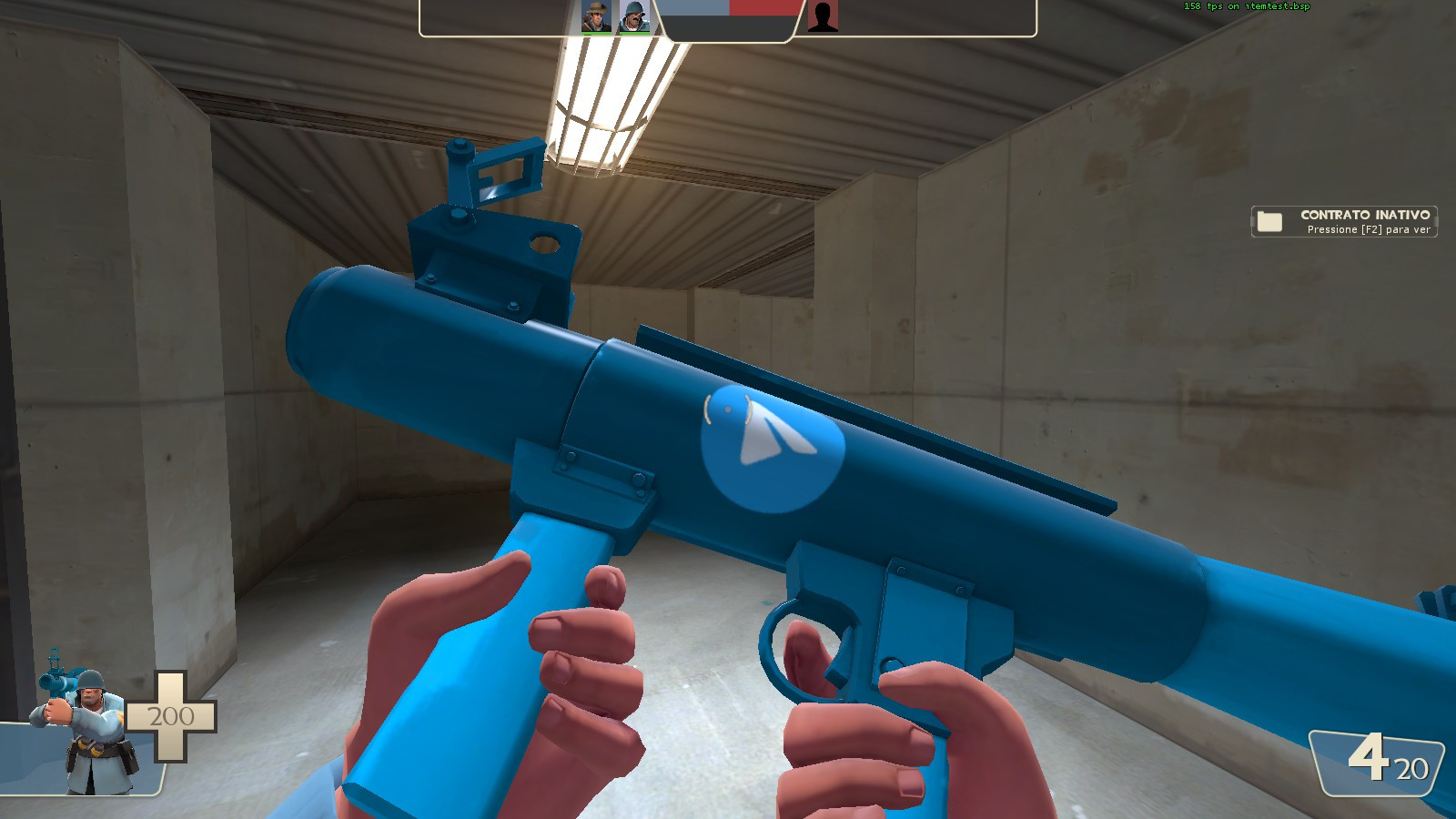 Telegram Rocket Launcher Skin Mod for Team Fortress 2 | TF2 Mods