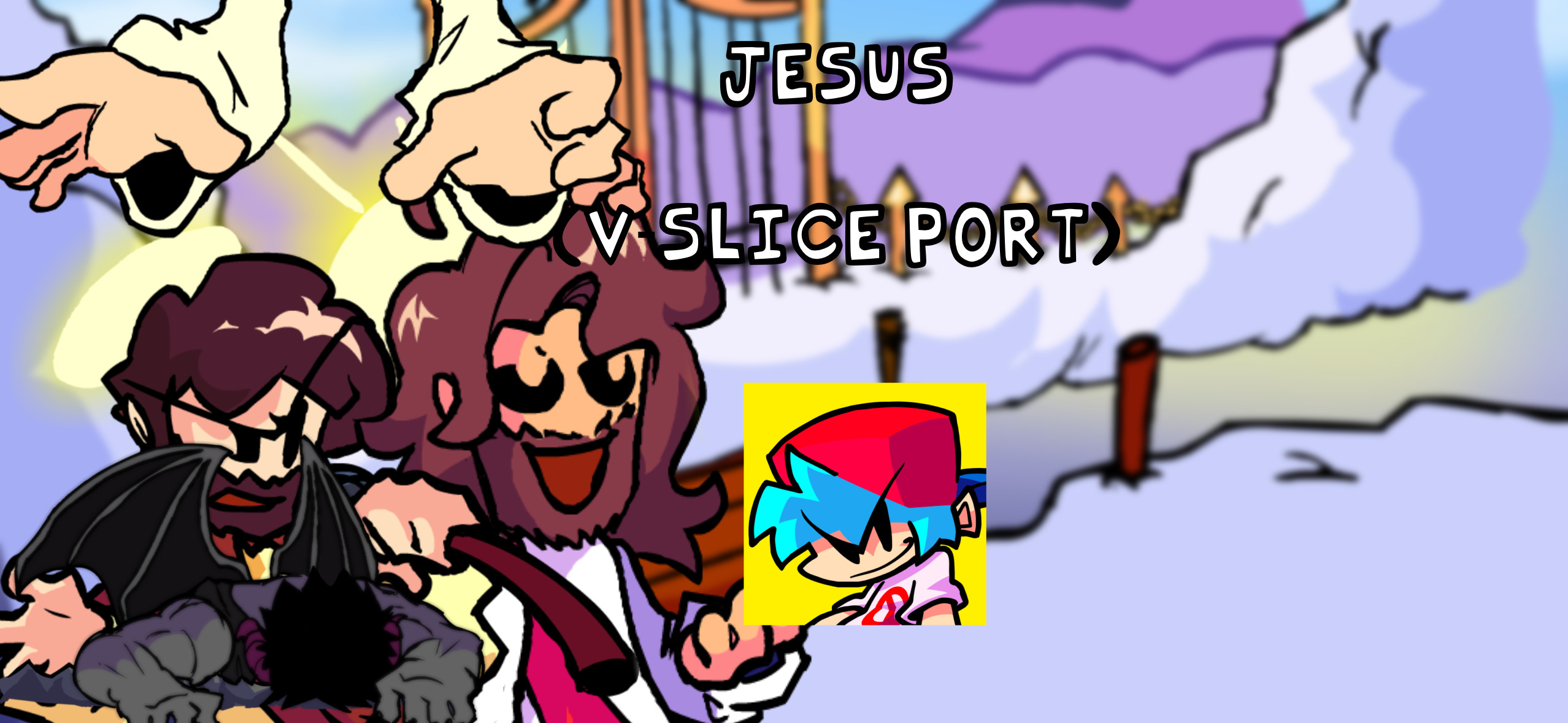 Jesus Funked Birth (V-Slice Port) Mod for Friday Night Funkin' | FNF Mods