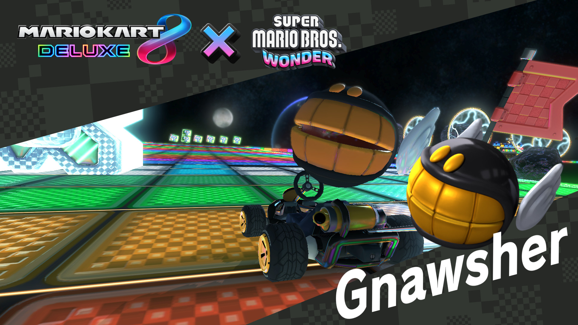 Gnawsher (Over King Boo) Mod for Mario Kart 8 Deluxe | MK8D Mods