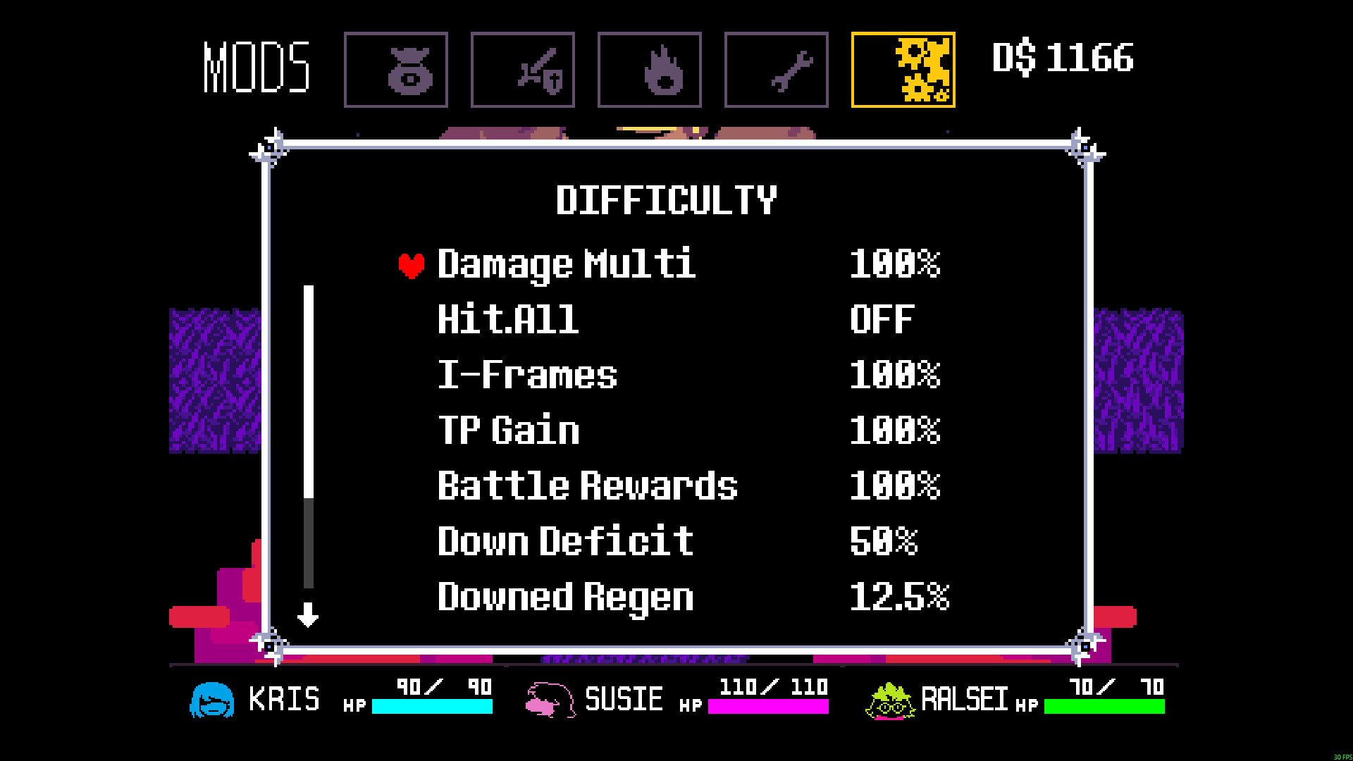 Custom Difficulty Mod for Deltarune | DR Mods