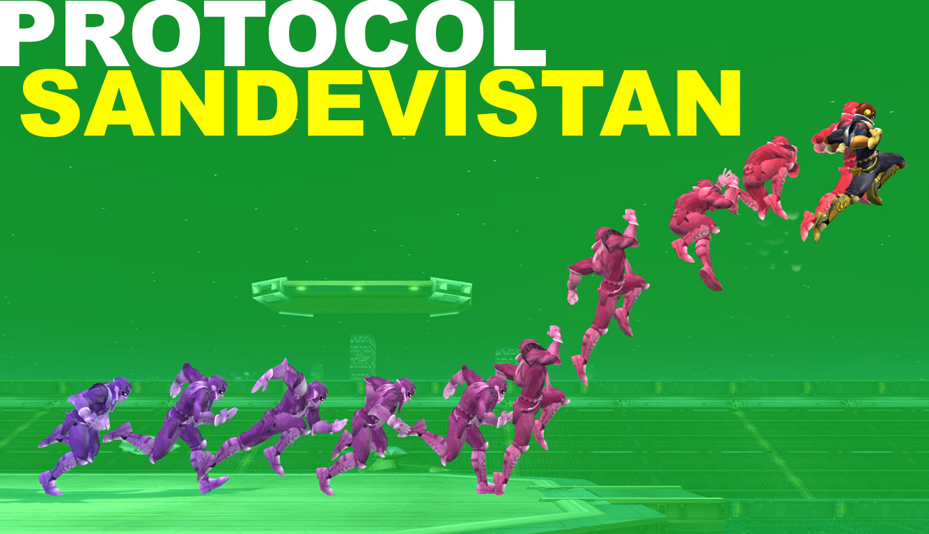 Captain Falcon - Protocol Sandevistan Mod for Super Smash Bros. Brawl ...
