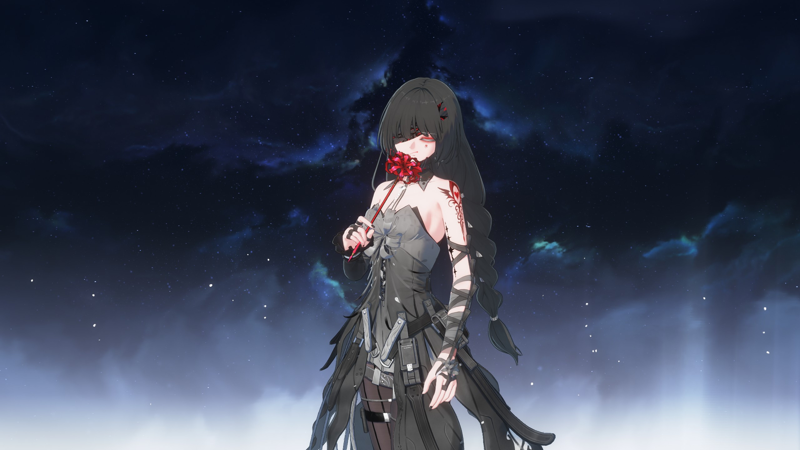 Gothic Phrolova — Black/Grey Outfit & Eyes Mod for Wuthering Waves ...