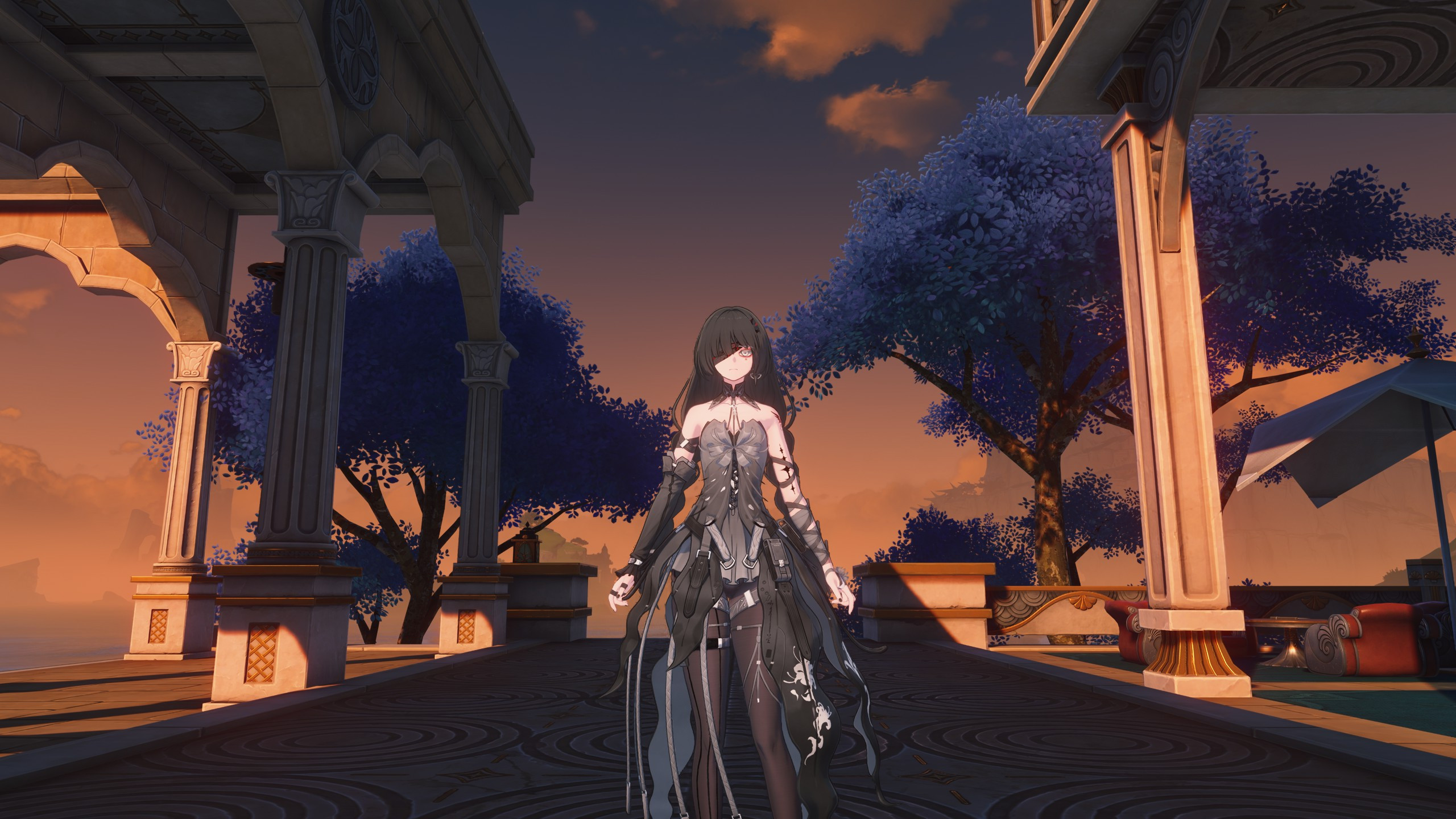 Gothic Phrolova — Black/Grey Outfit & Eyes Mod for Wuthering Waves ...