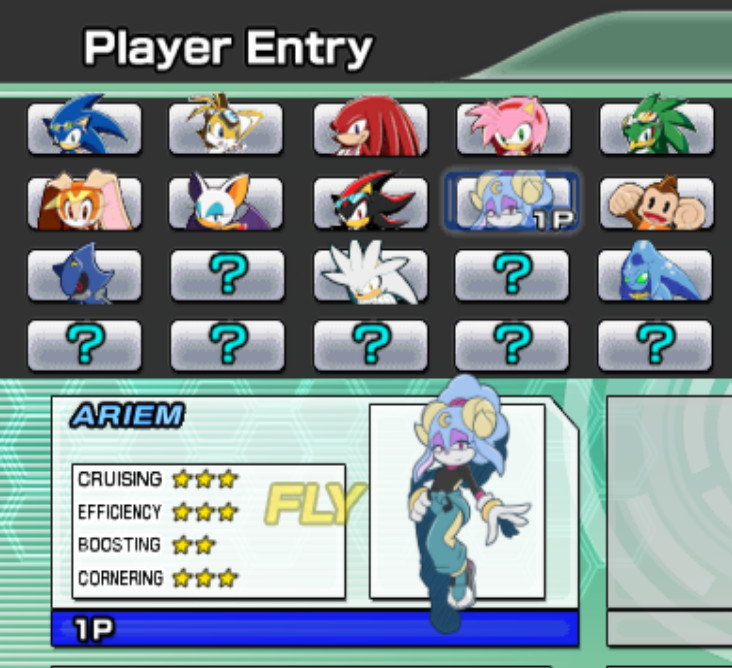 Ariem in Sonic Riders Mod for Sonic Riders (GameCube) | SR-GC Mods