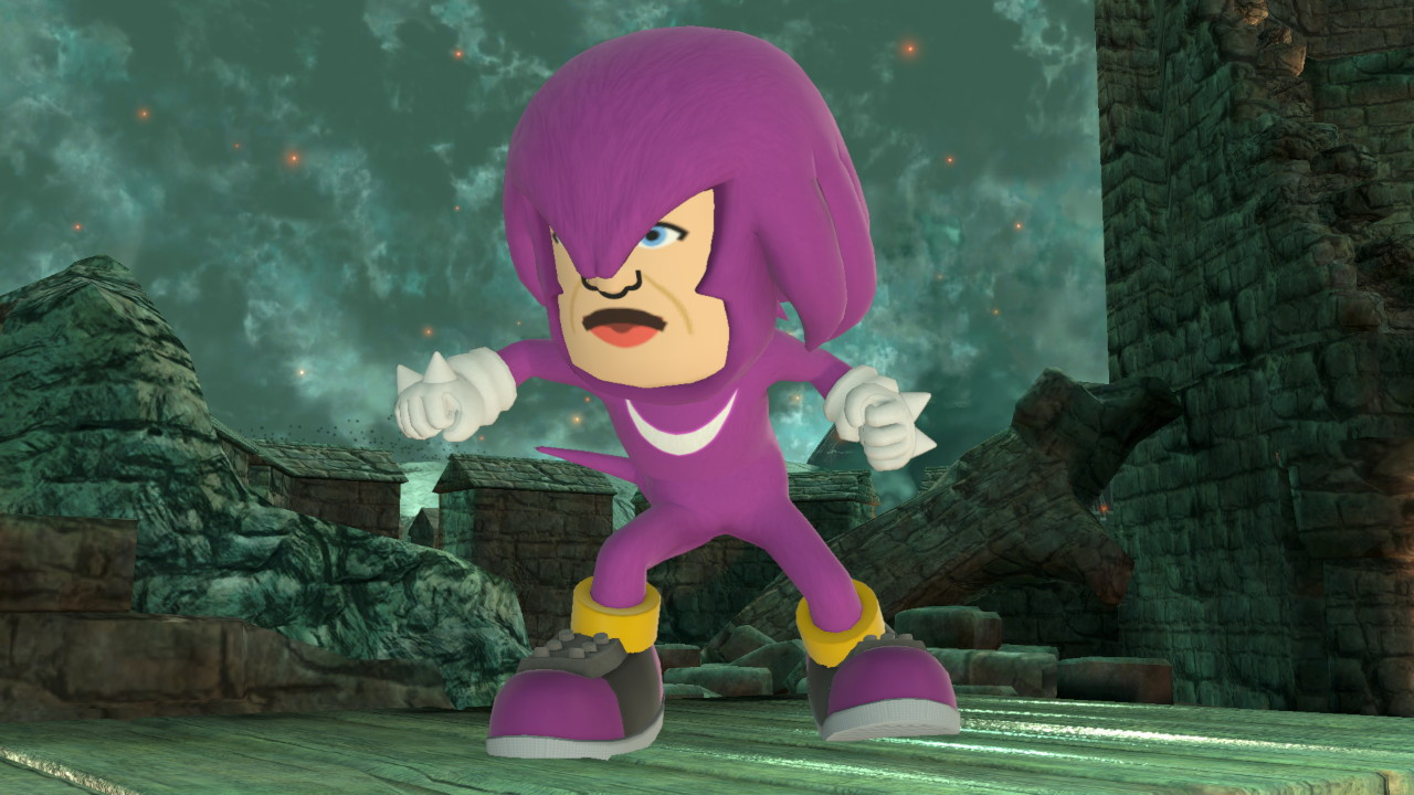 Knuckles Mii Outfit Recolors Mod for Super Smash Bros. Ultimate | SSBU Mods