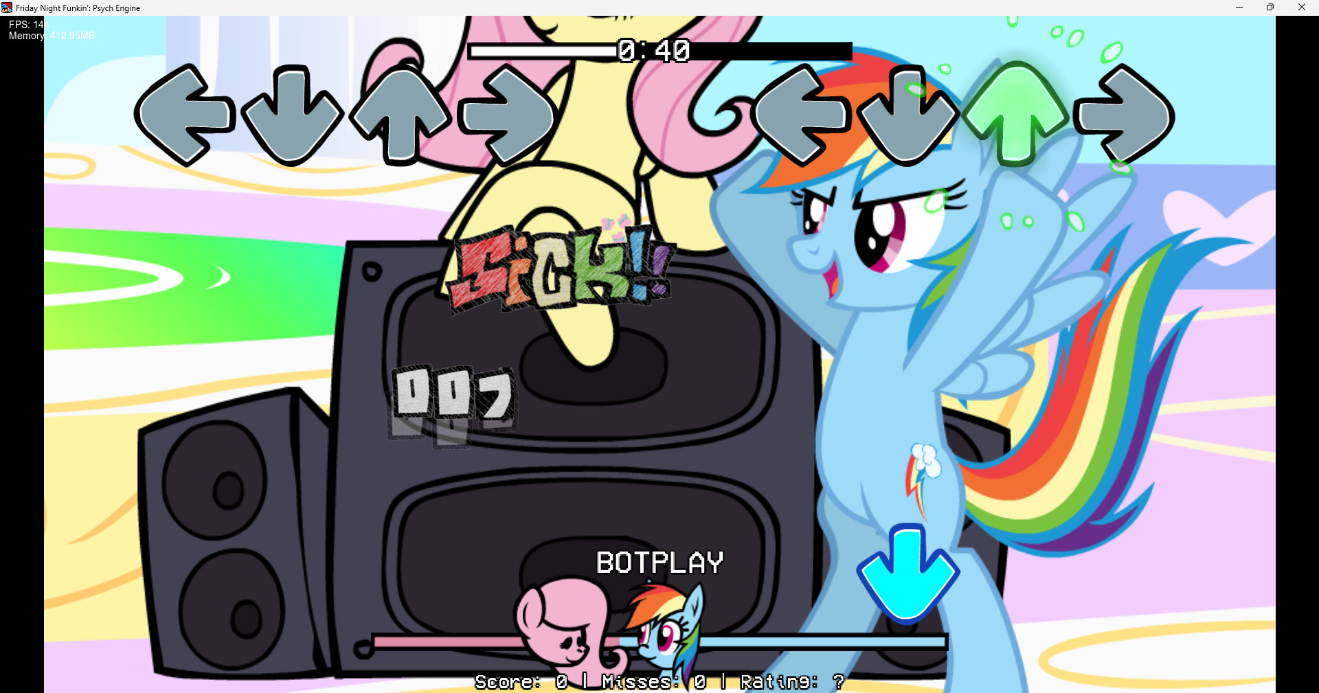 Playable Rainbow Dash Mod for Friday Night Funkin' | FNF Mods