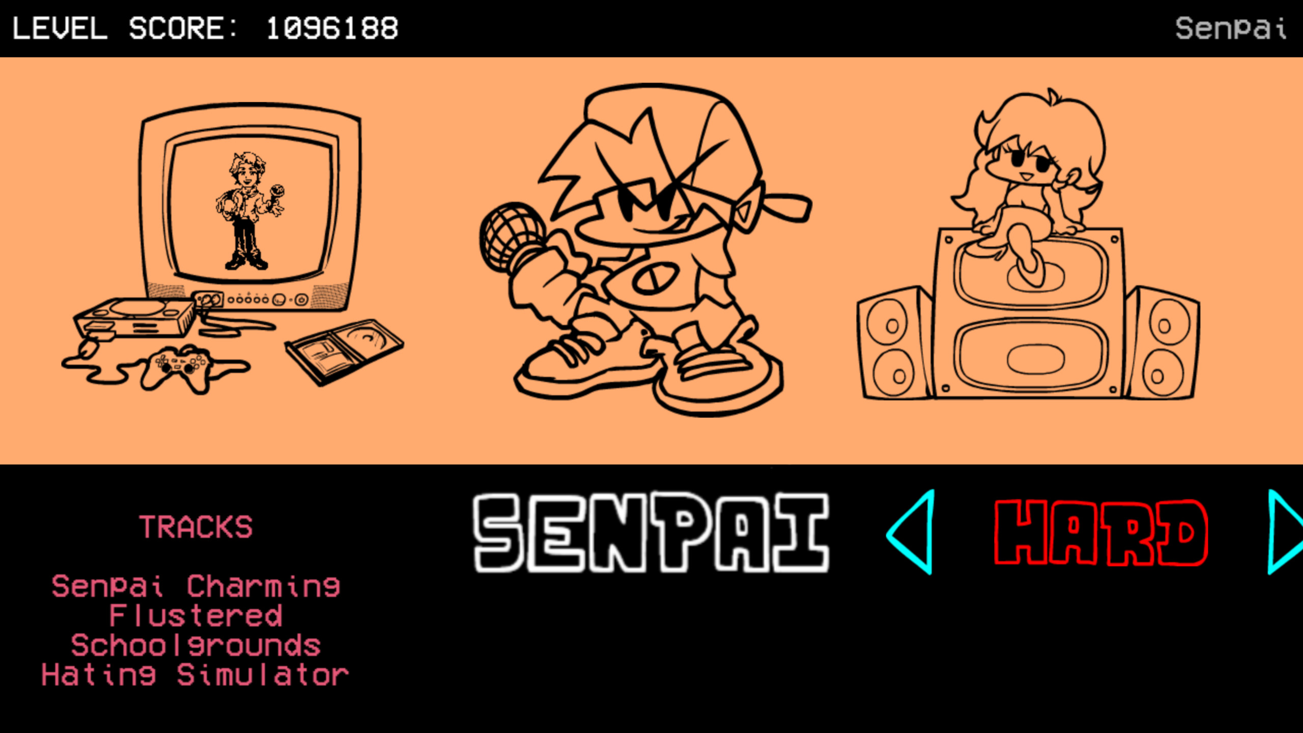 SENPAIS PERFECT VISUAL NOVEL Mod for Friday Night Funkin' | FNF Mods