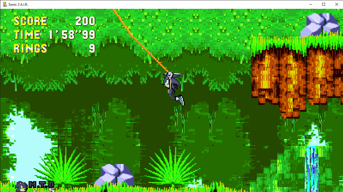 Advance Mephiles The Dark(Sonic Form)Over Tails Mod for Sonic 3 A.I.R ...