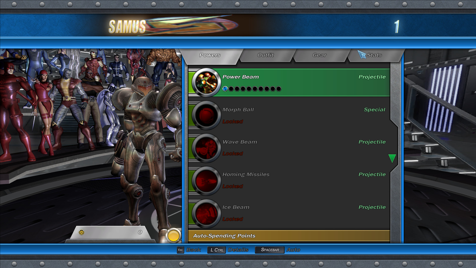 Metroid Prime 2: Echoes Dark Suit Samus Mod for Marvel: Ultimate Alliance | MUA Mods