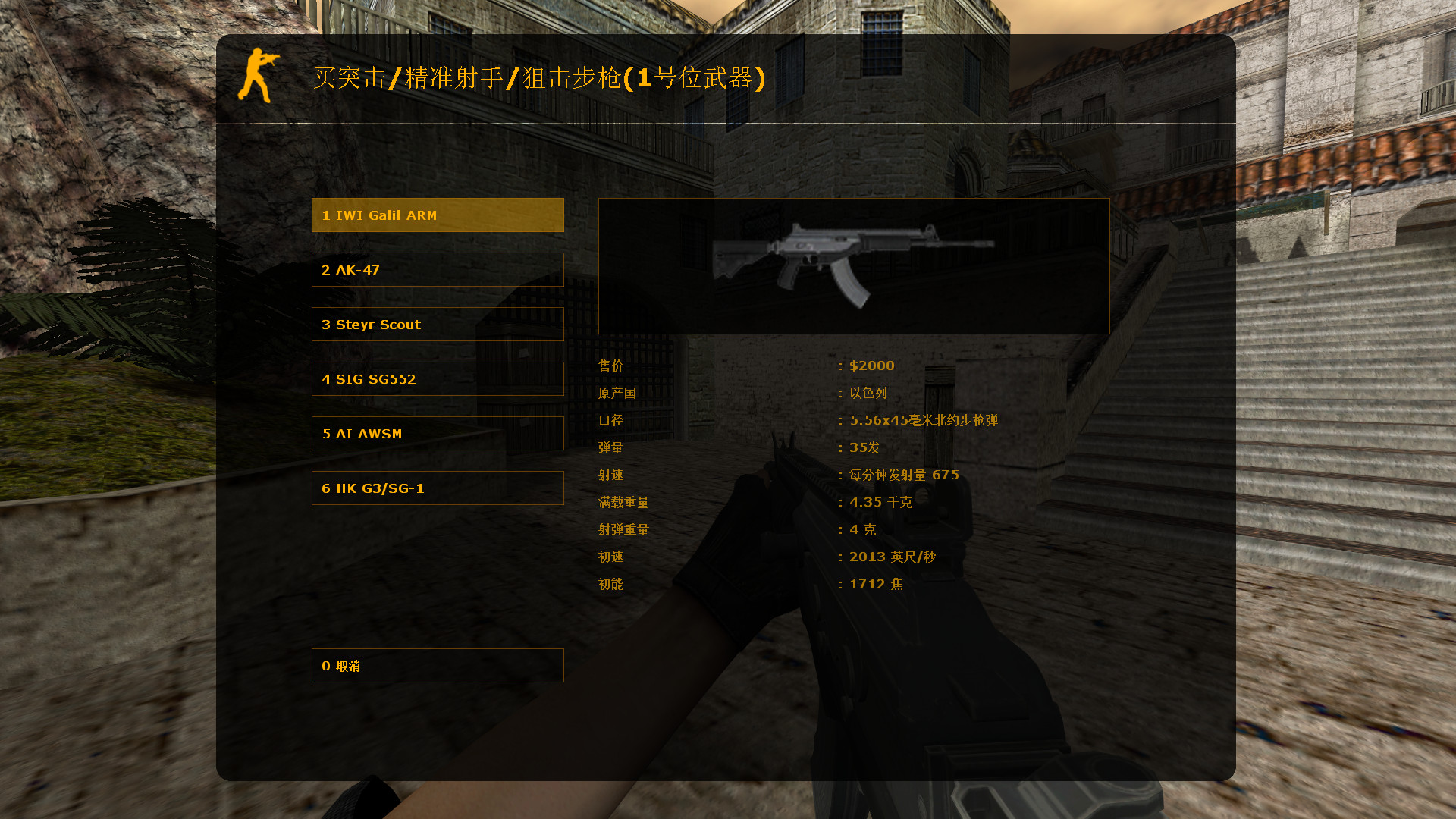 IWI Galil ACE 32 on MW2019 Animations Mod for Counter-Strike 1.6 | CS1 ...