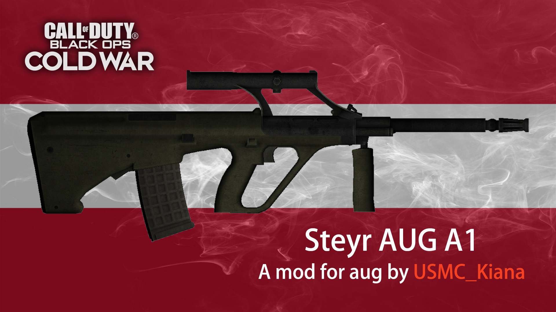 Steyr AUG A1 on COD17 Animations Mod for Counter-Strike 1.6 | CS1.6 Mods