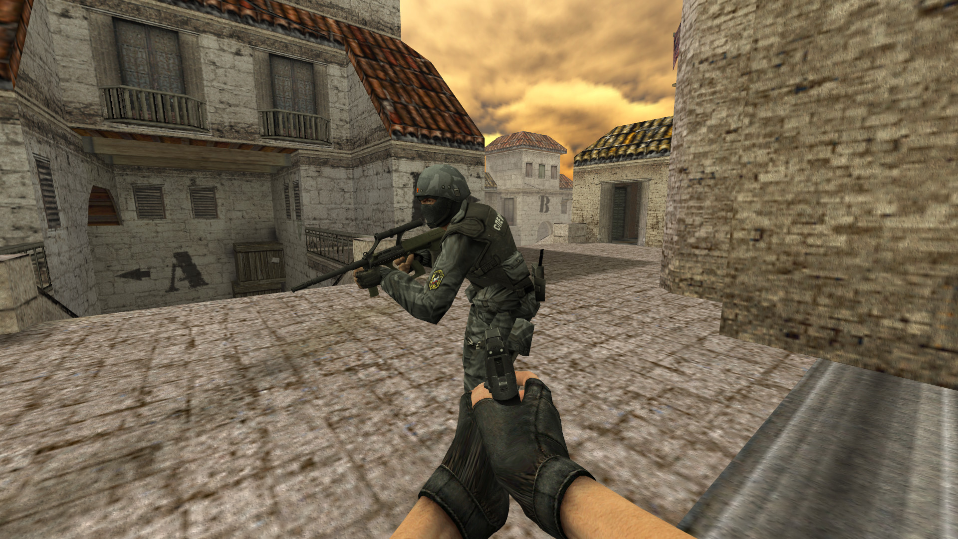 Steyr AUG A1 on COD17 Animations Mod for Counter-Strike 1.6 | CS1.6 Mods