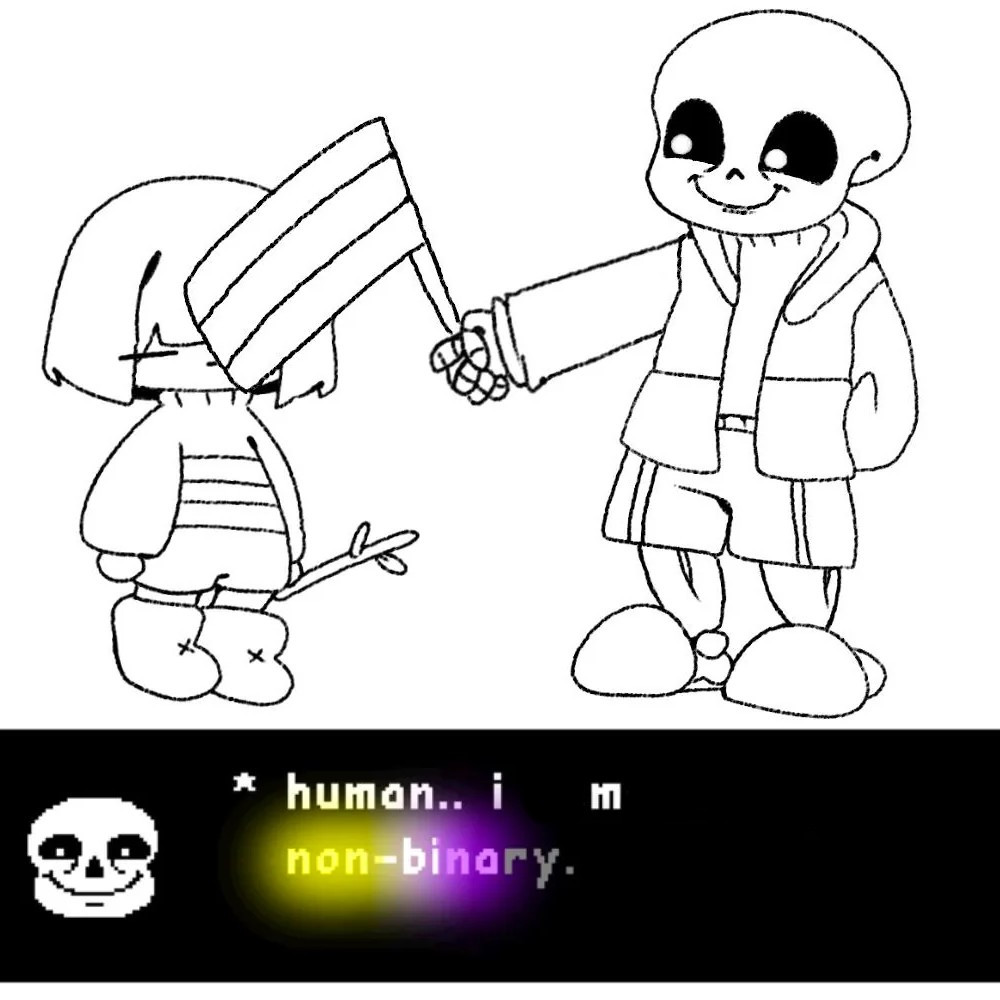 Non-Binary Sans Mod for UNDERTALE | UNDERTALE Mods
