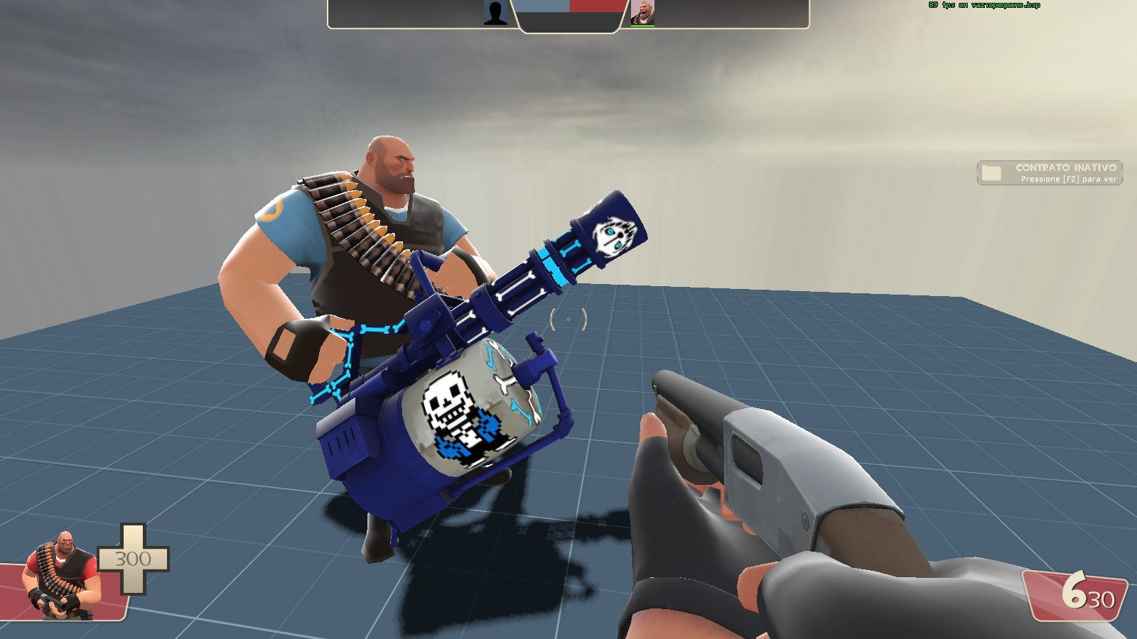 Undertale Sans Minigun Skin Mod for Team Fortress 2 | TF2 Mods