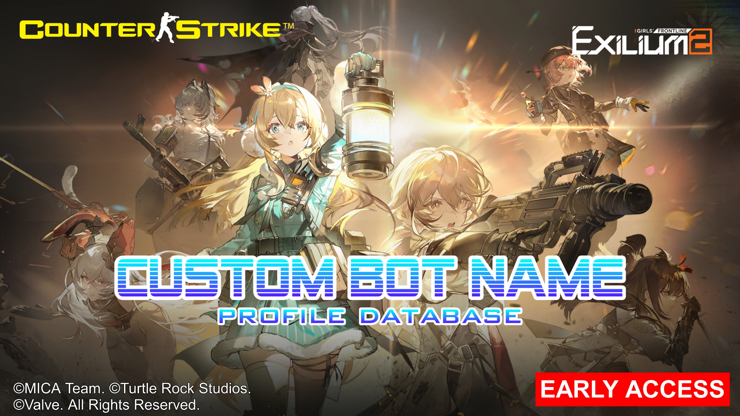Custom BOT Name from Girls Frontline 2 (BETA) Mod for Counter-Strike 1.6 | CS1.6 Mods