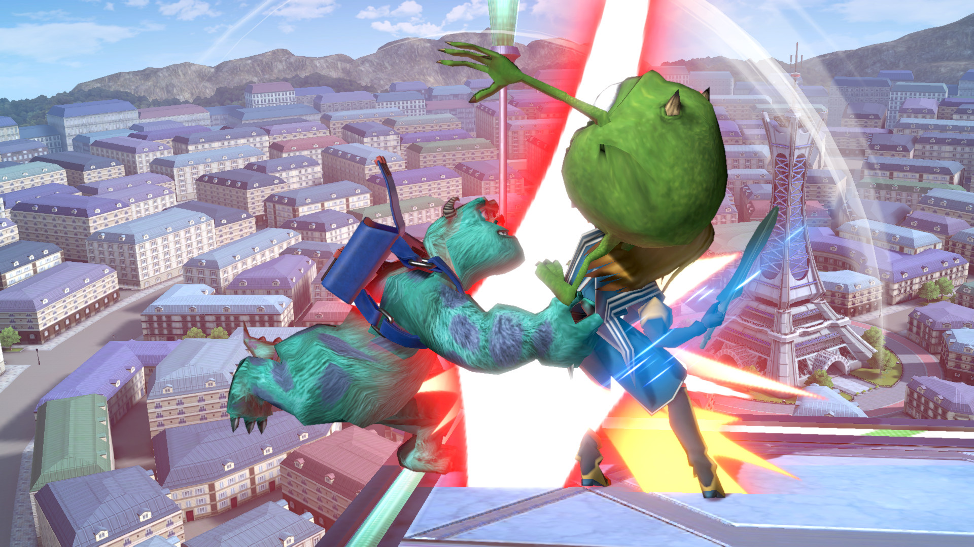 Mike & Sulley (Scream Team) over Banjo Mod for Super Smash Bros ...