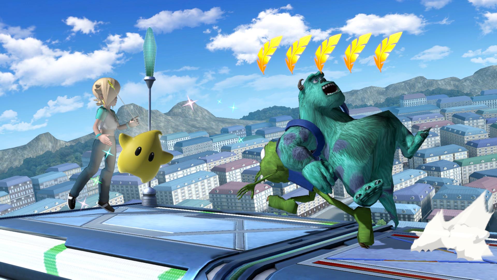 Mike & Sulley (Scream Team) over Banjo Mod for Super Smash Bros ...