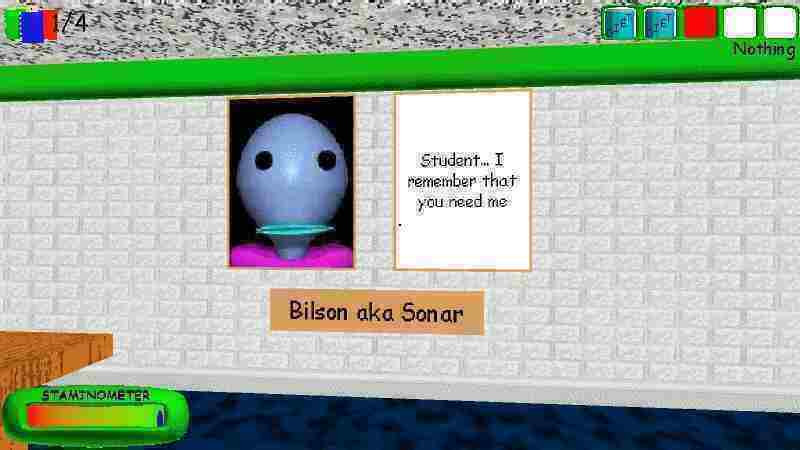 (0.13.X) Bilson (aka. you need me +) Mod for Baldi's Basics | Baldi Mods