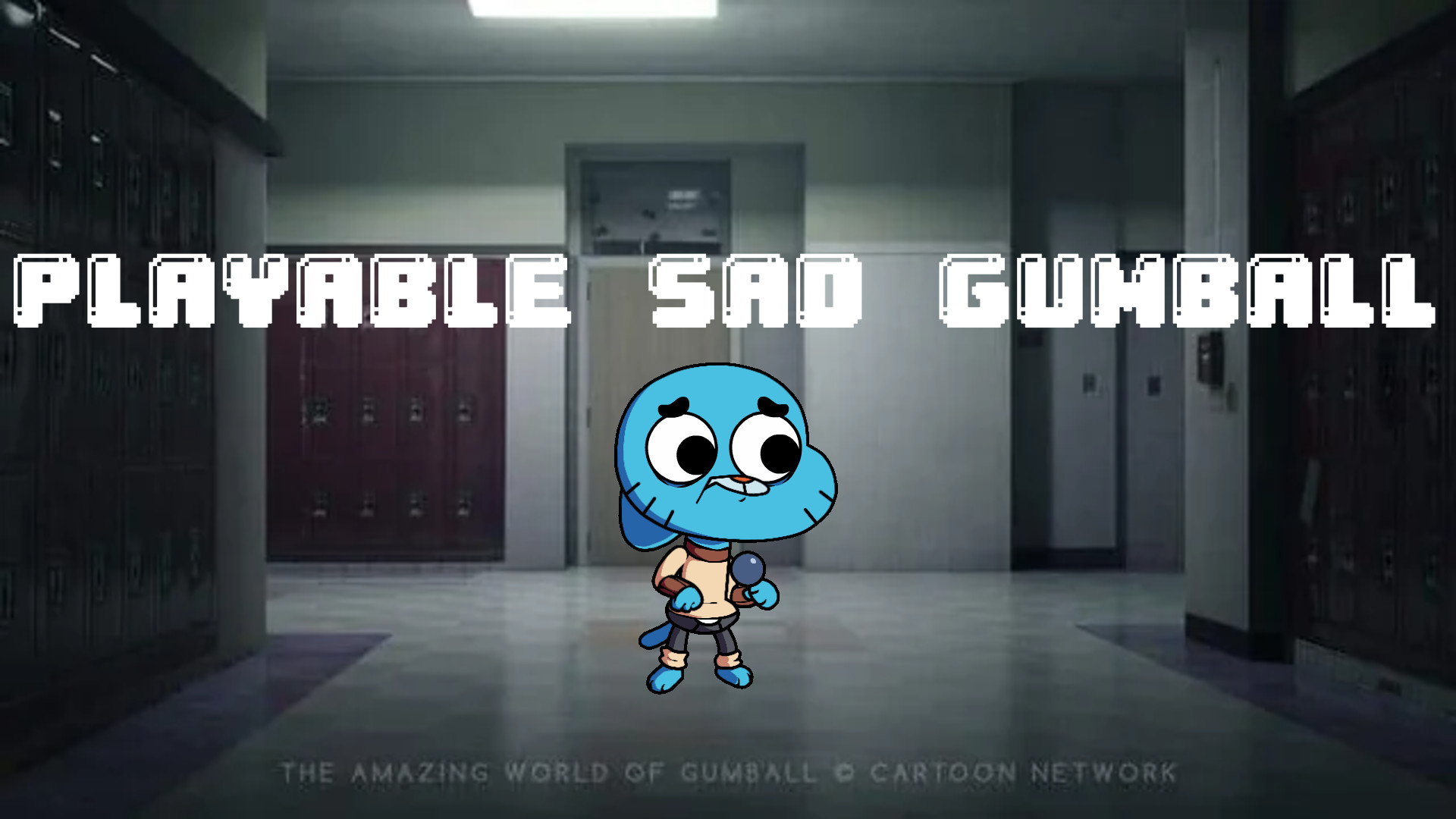 Playable Sad Gumball Mod for Friday Night Funkin' | FNF Mods