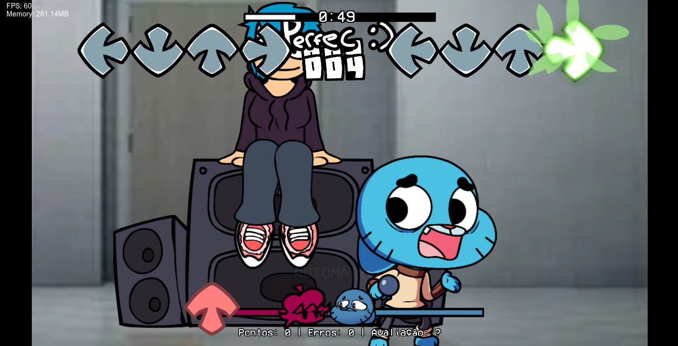 Playable Sad Gumball Mod for Friday Night Funkin' | FNF Mods