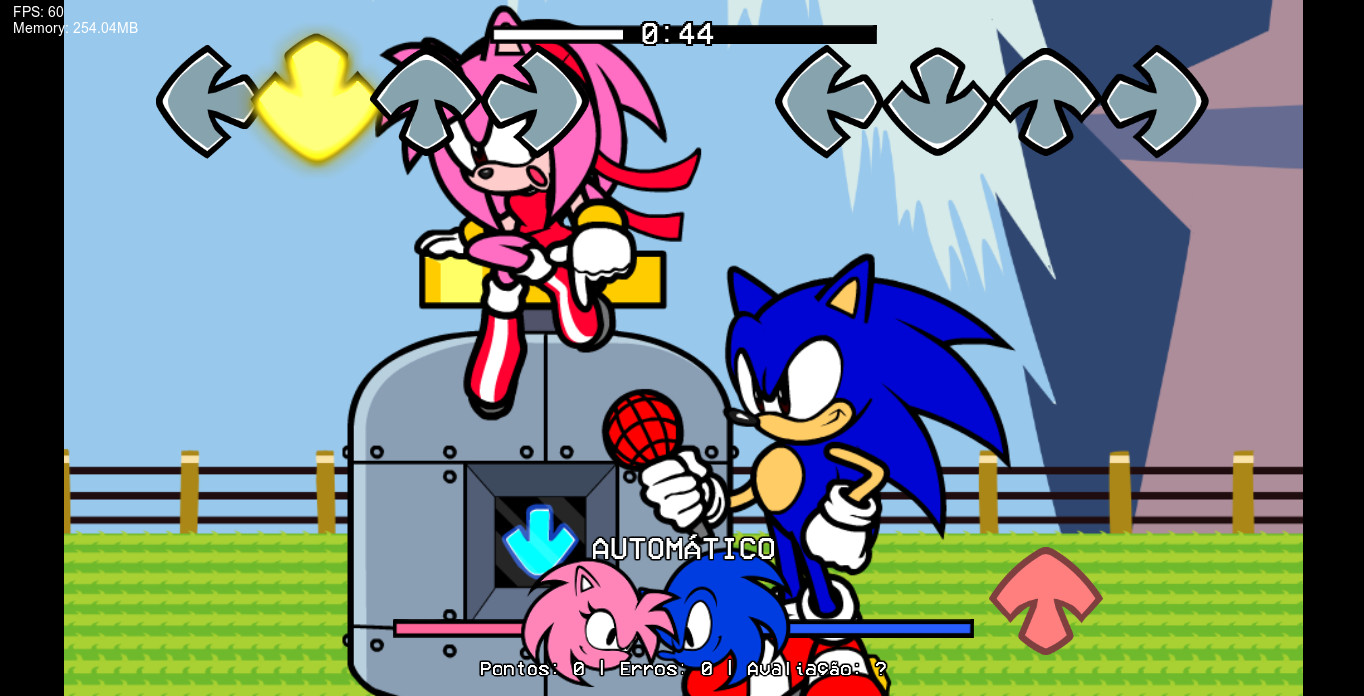 Sonic And Amy Remake Over BF and GF Mod for Friday Night Funkin' | FNF Mods