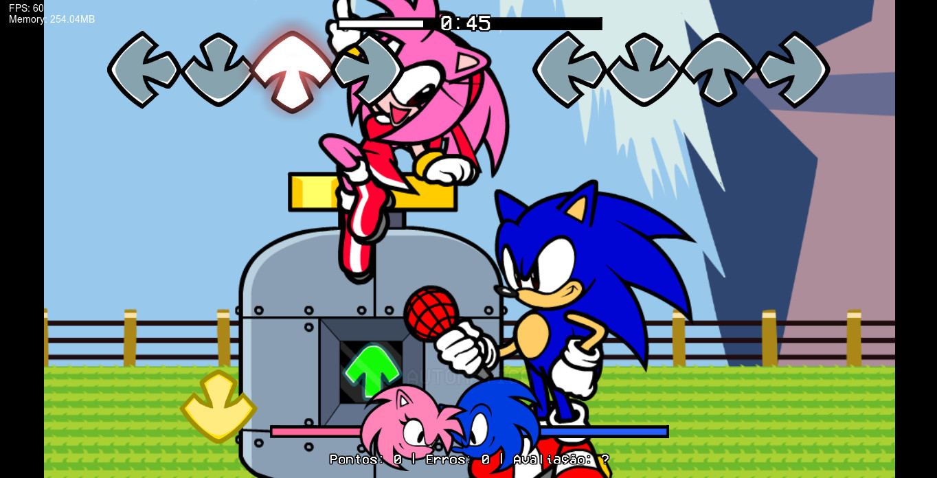 Sonic And Amy Remake Over BF and GF Mod for Friday Night Funkin' | FNF Mods