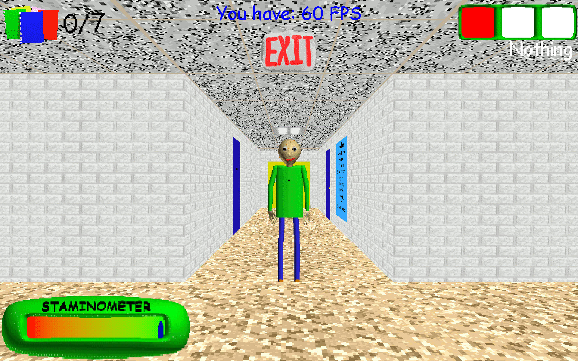 Baldi has a gun (REPAINTED) Mod for Baldi's Basics | Baldi Mods
