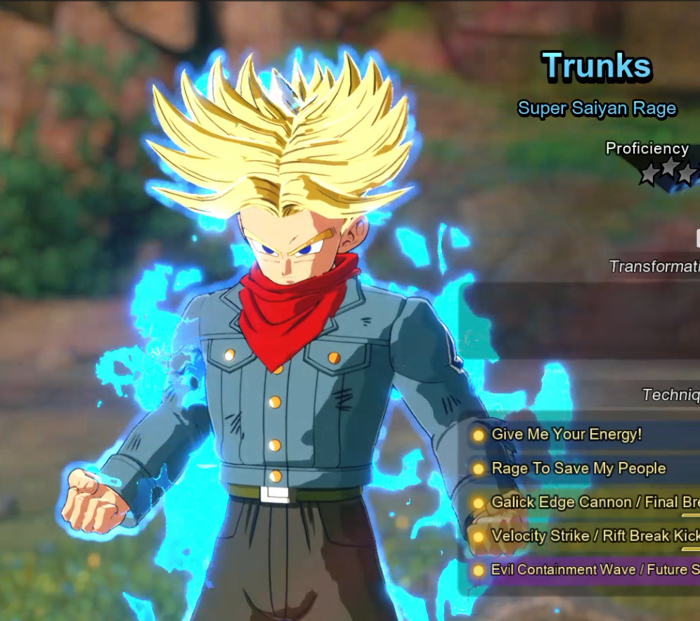 Trunks SS Rage Melee Only - NEW SLOT (6 MOVES) Mod for Dragon Ball ...