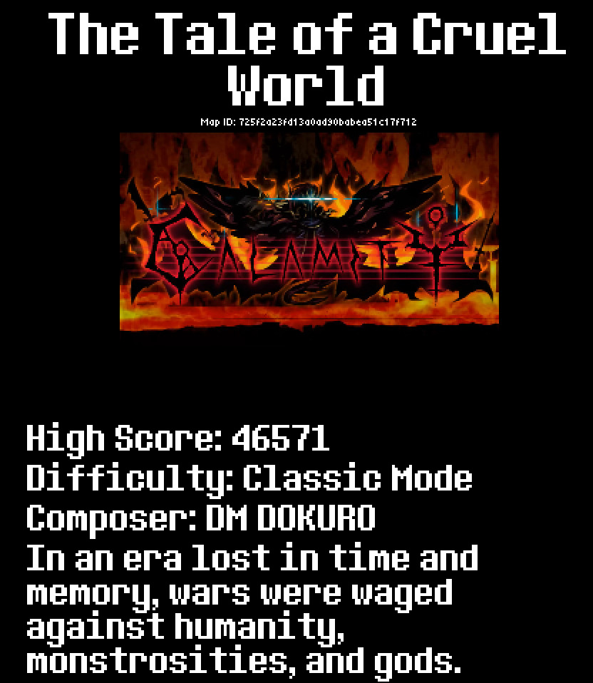 The Tale of a Cruel World (Terraria Calamity) Mod for Deltarune ...