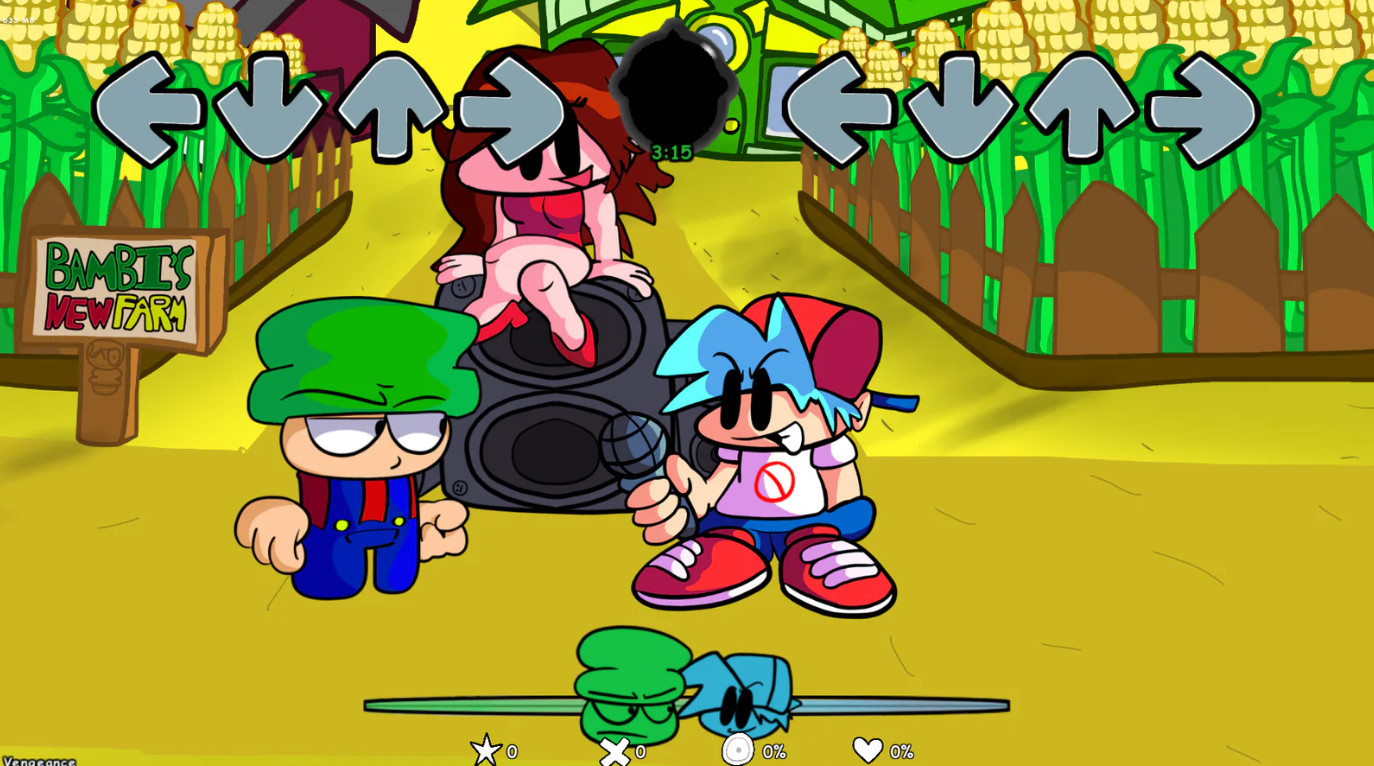 Vs. Dave And Bambi: Crimson Mod for Friday Night Funkin' | FNF Mods