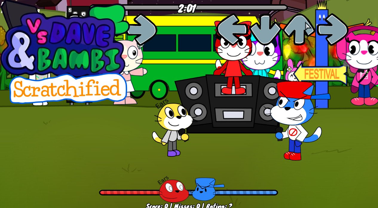 Vs. Dave and Bambi: Scratchified Mod for Friday Night Funkin' | FNF Mods