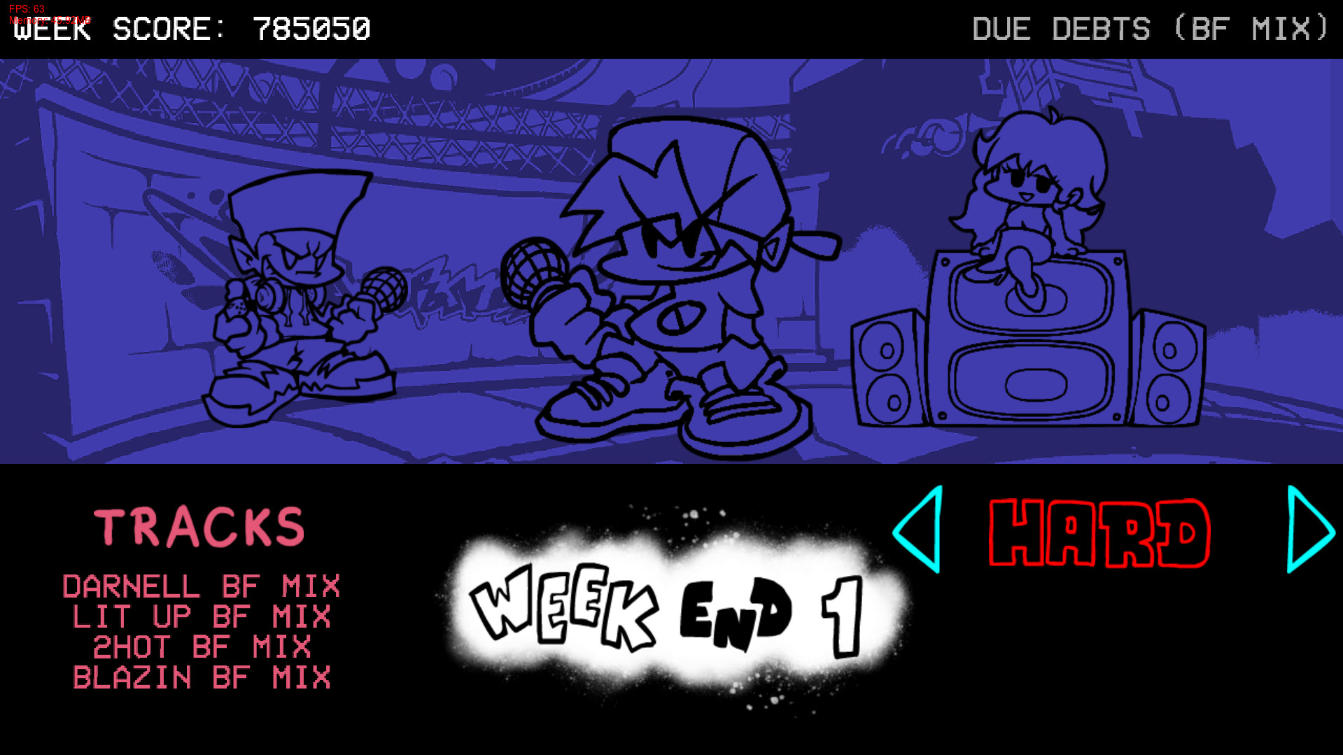 Due Debts BF Mix FULL WEEK (WeekEnd 1 BF Mix) Mod for Friday Night ...