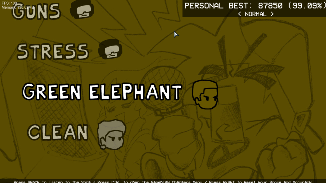 Green Elephant V2 Mod for Friday Night Funkin' | FNF Mods