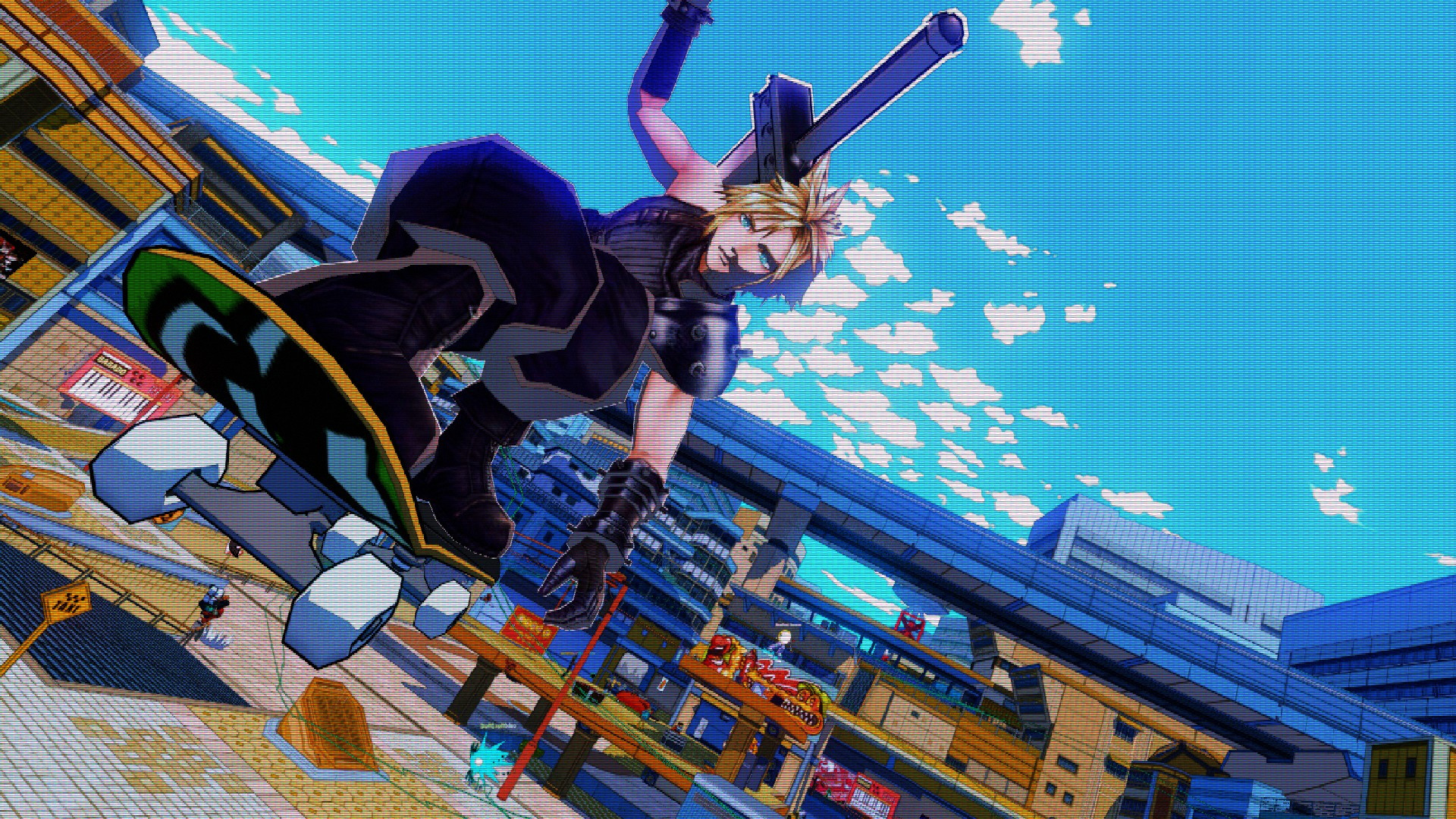 Cloud Strife (War of the Visions) Mod for Bomb Rush Cyberfunk | BRC Mods