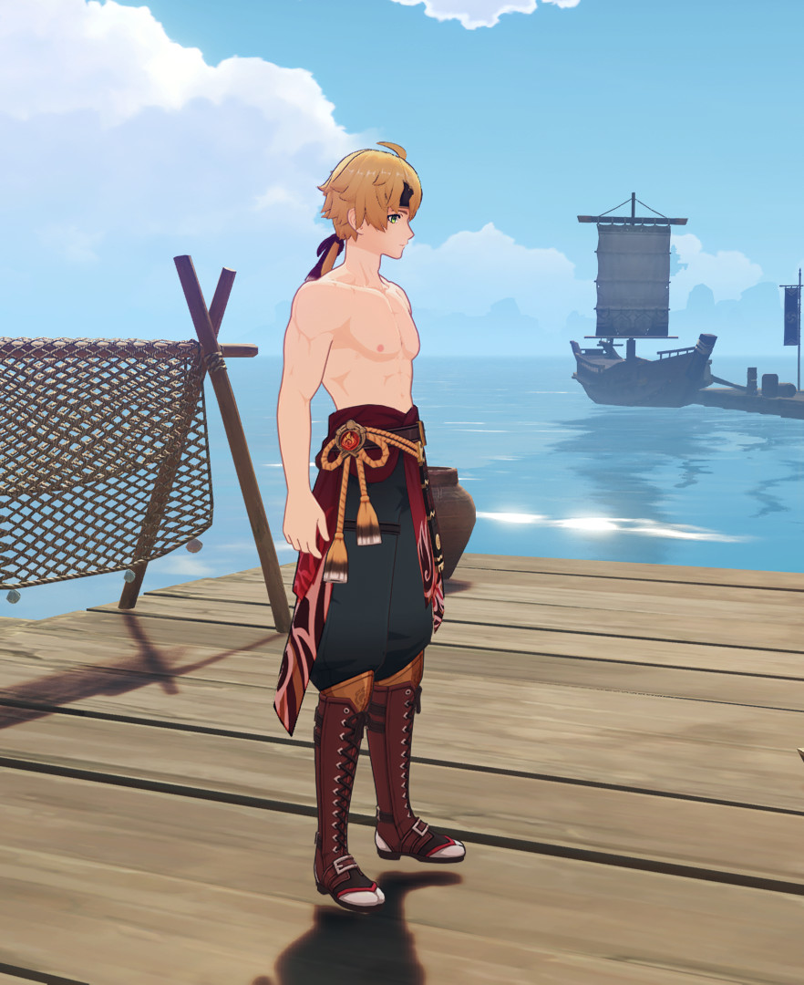 Thoma Shirtless Mod for Genshin Impact | GI Mods