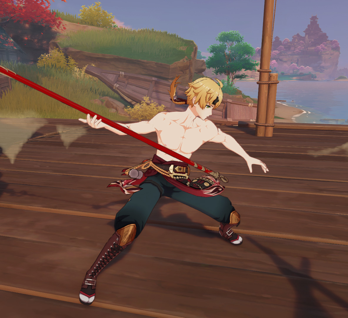 Thoma Shirtless Mod for Genshin Impact | GI Mods
