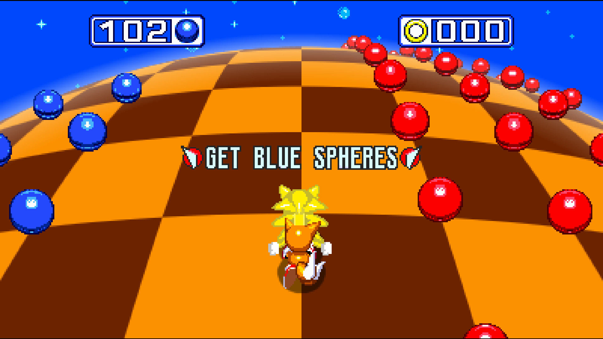 Super Sonic in Blue Spheres Mod for Sonic 3 A.I.R. | S3AIR Mods