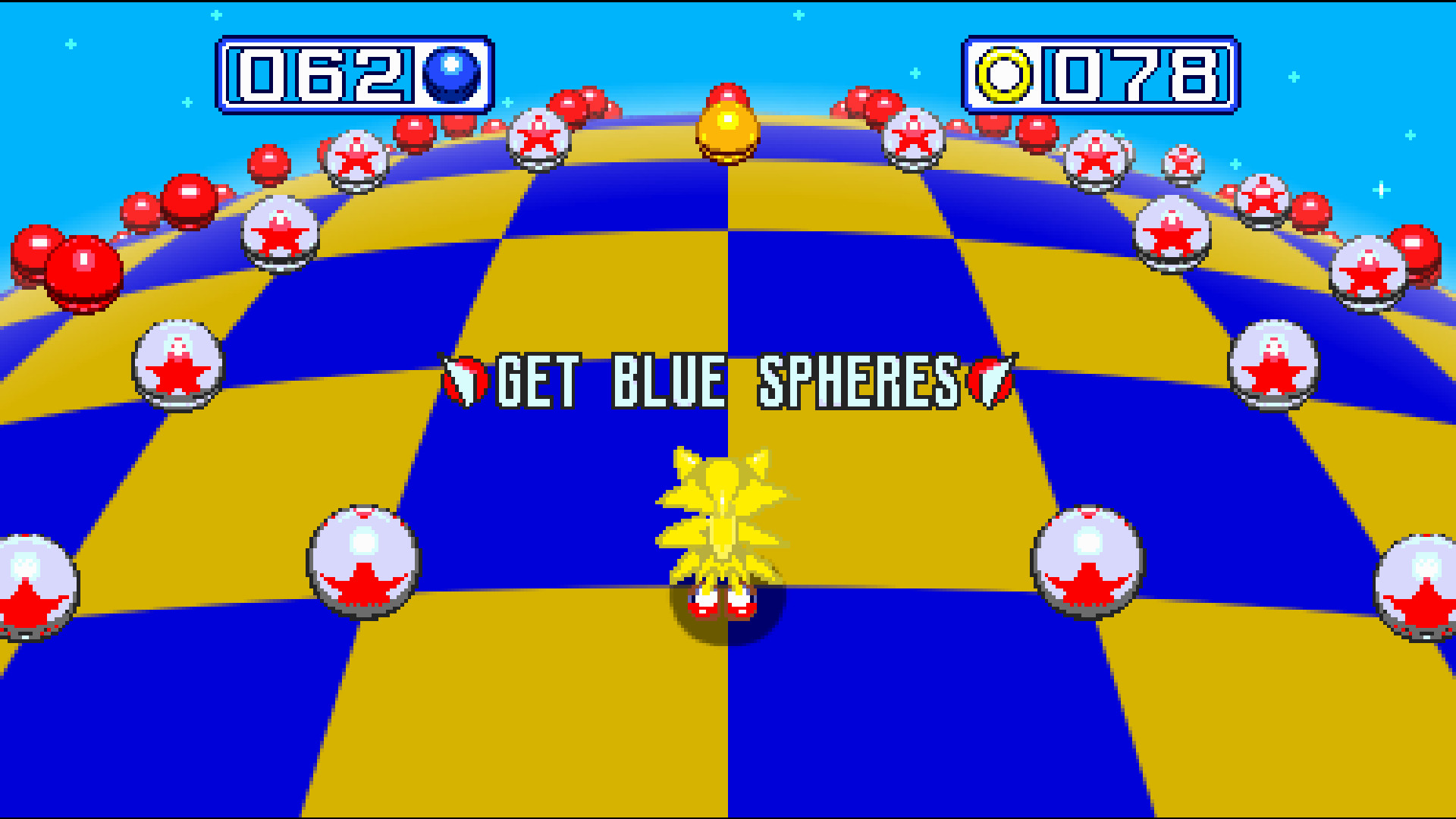 Super Sonic in Blue Spheres Mod for Sonic 3 A.I.R. | S3AIR Mods