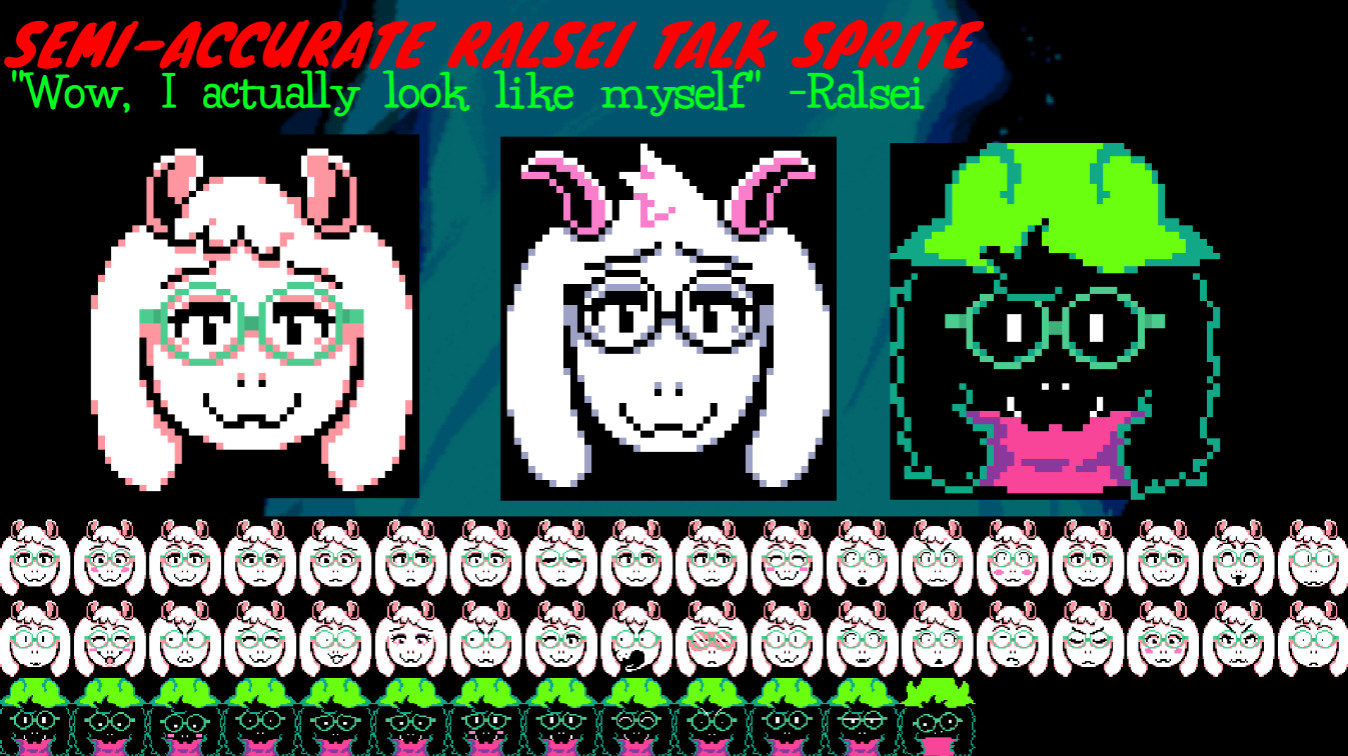 Semi-accurate Ralsei talk sprite (HATTED UPDATE) Mod for Deltarune | DR ...