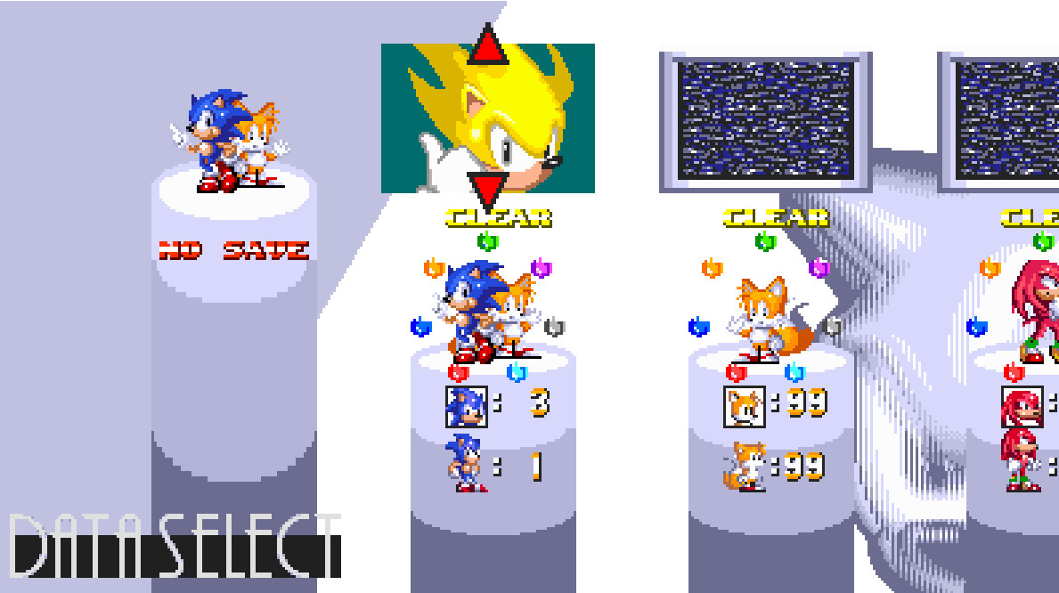 Neonbobus Data Select Mod for Sonic 3 A.I.R. | S3AIR Mods
