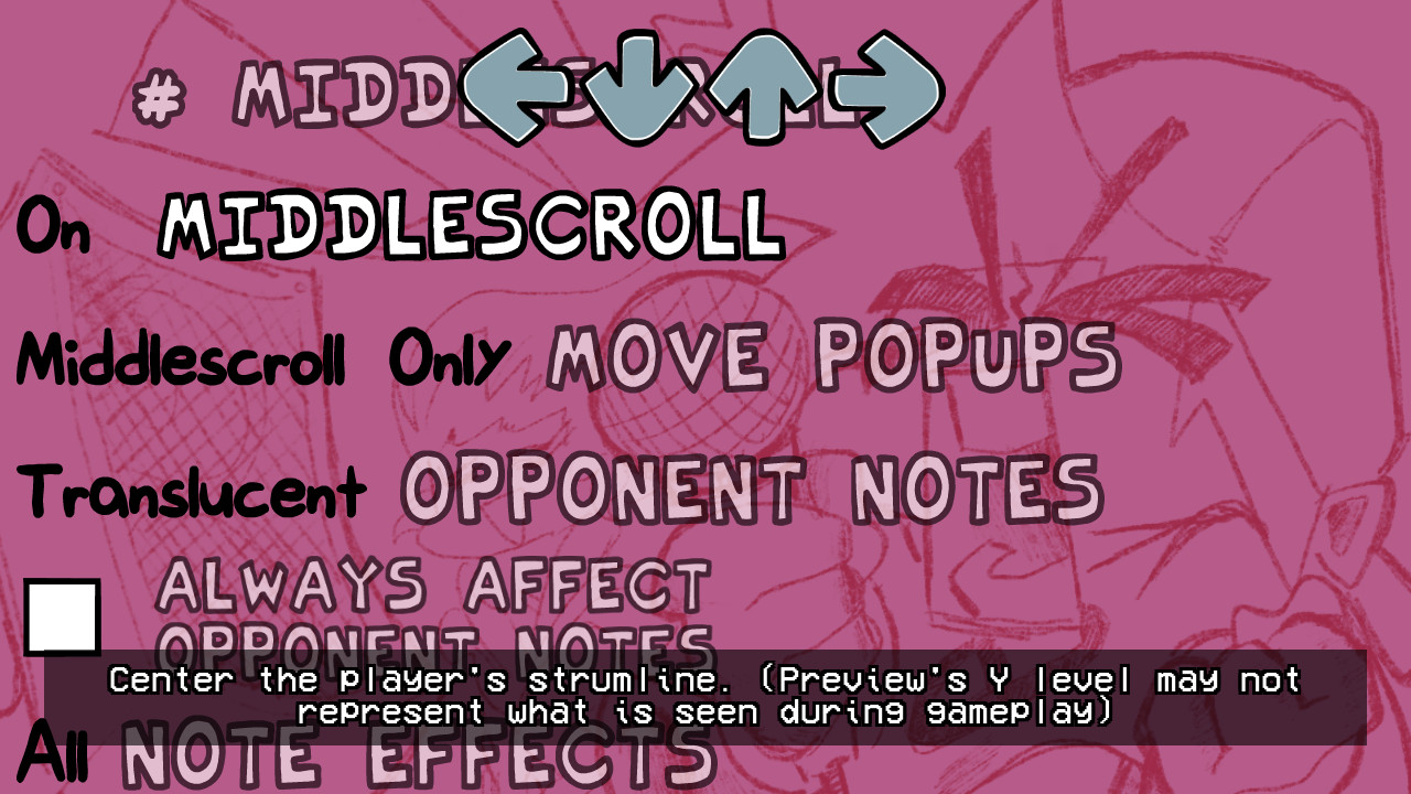 Middlescroll [V-Slice Mod] Mod for Friday Night Funkin' | FNF Mods