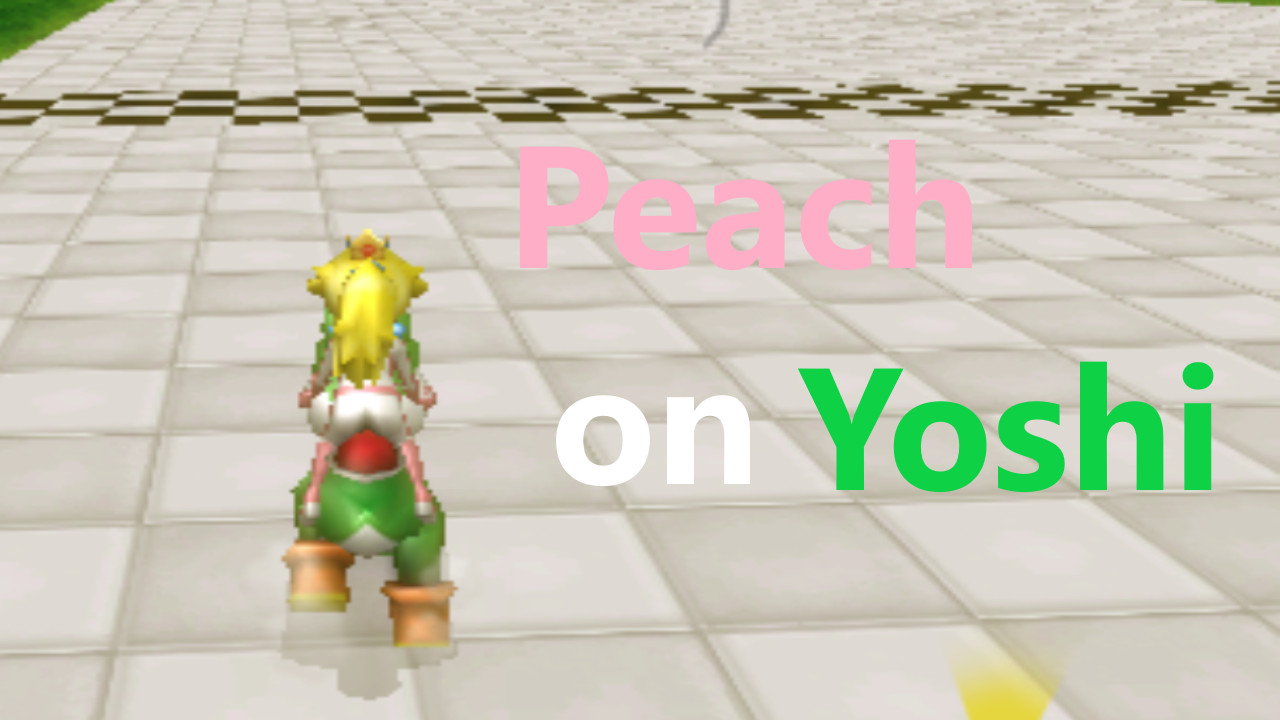 Princess Peach on Yoshi Mod for Mario Kart Wii | MKWii Mods