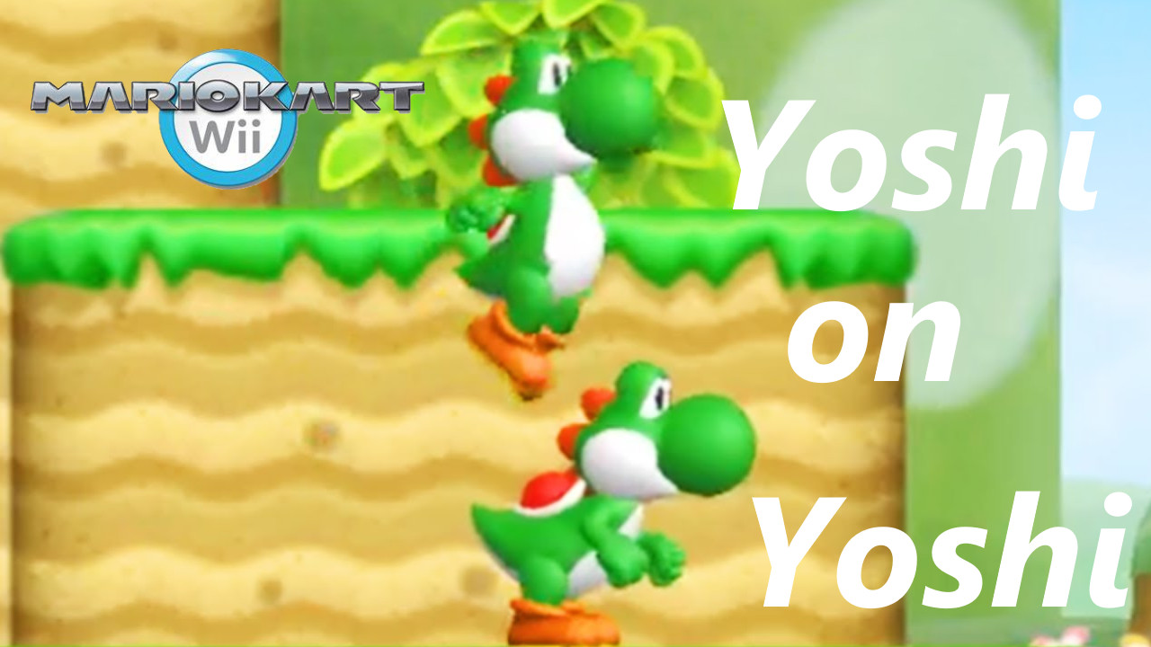 Yoshi on Yoshi Mod for Mario Kart Wii | MKWii Mods