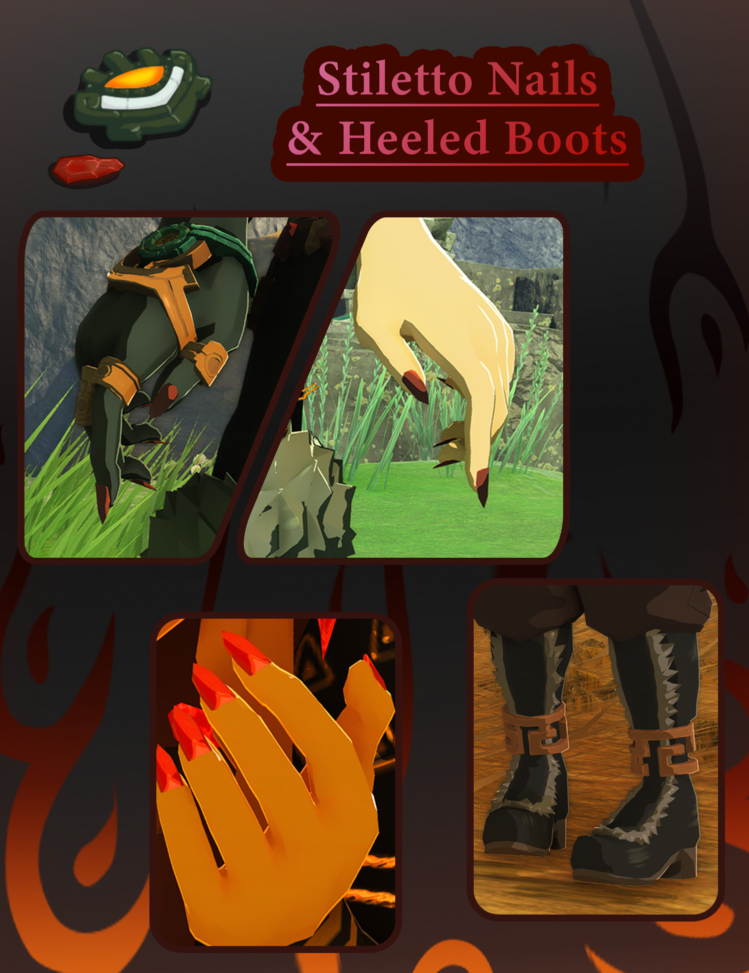 Ember Set Linkle Edition Mod for The Legend of Zelda: Tears of the ...