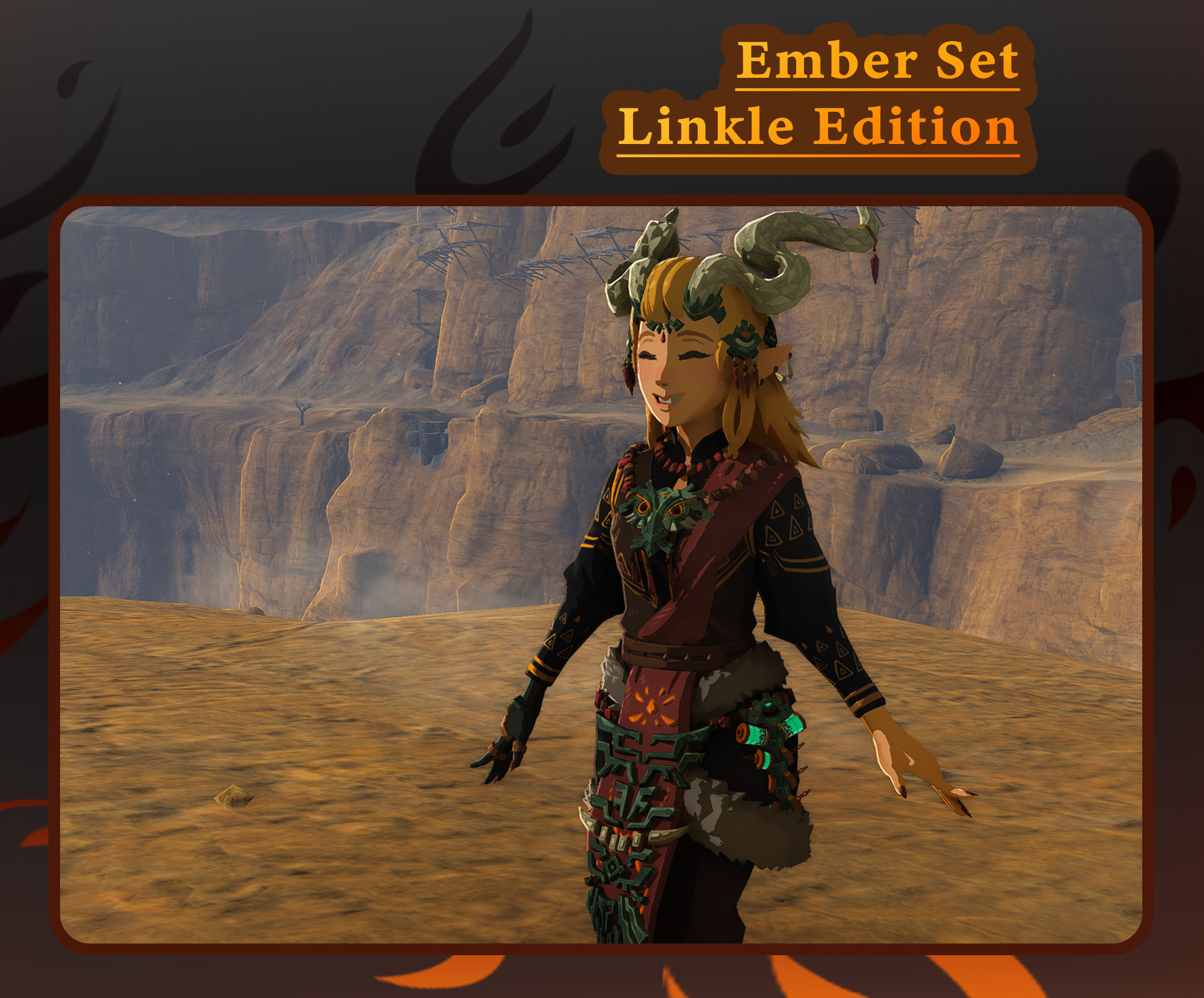 Ember Set Linkle Edition Mod for The Legend of Zelda: Tears of the Kingdom | TOTK Mods