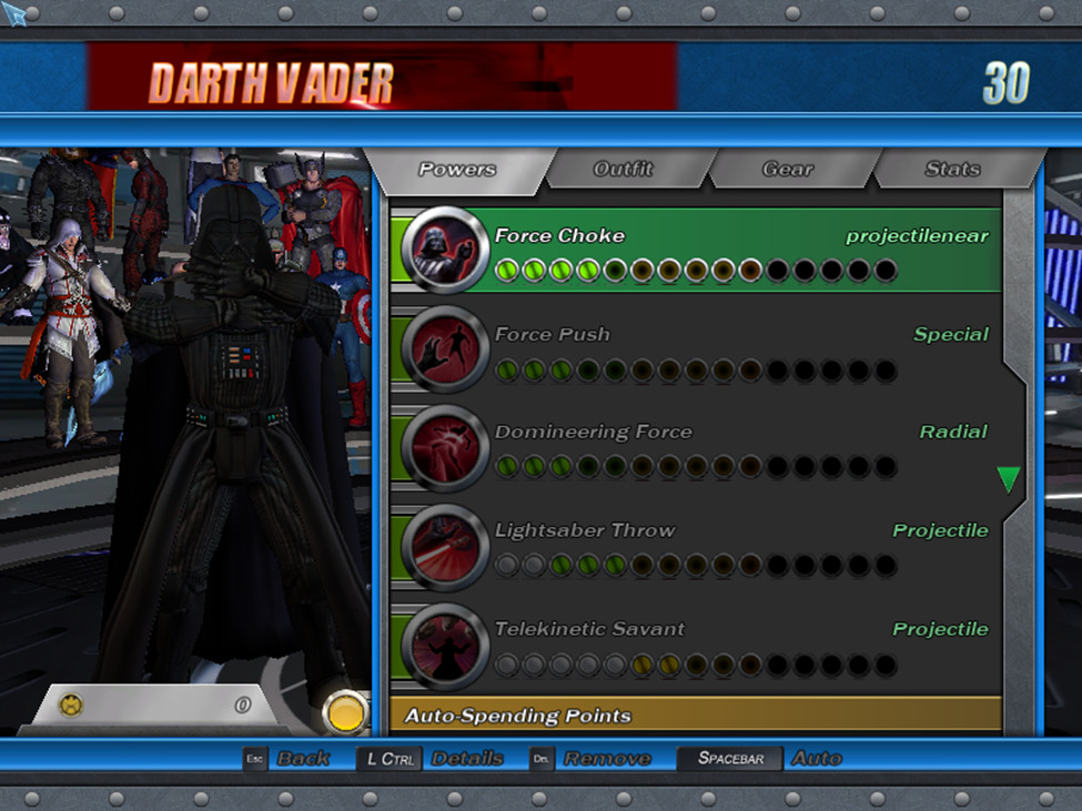 Darth Vader (Star Wars) Mod for Marvel: Ultimate Alliance | MUA Mods