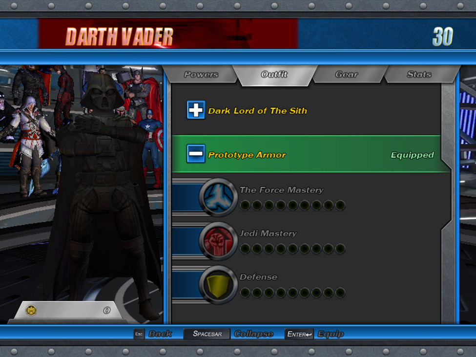 Darth Vader (Star Wars) Mod for Marvel: Ultimate Alliance | MUA Mods