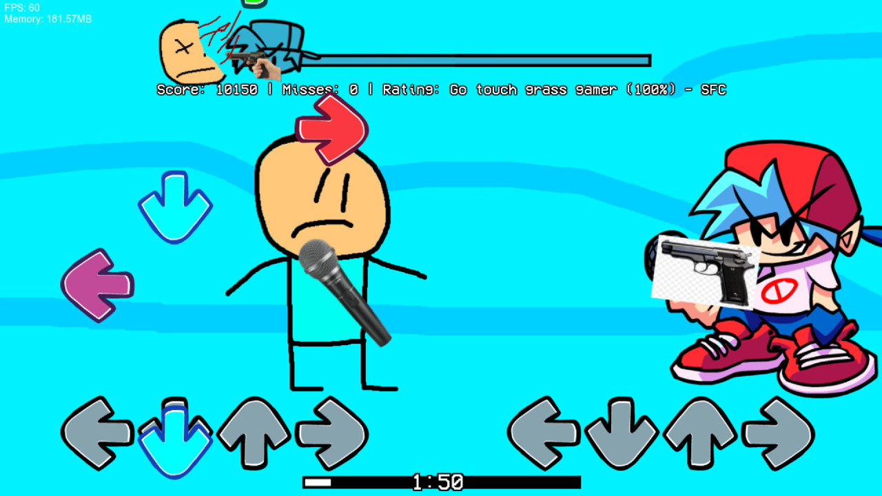 FNF' vs a random normal guy Mod for Friday Night Funkin' | FNF Mods